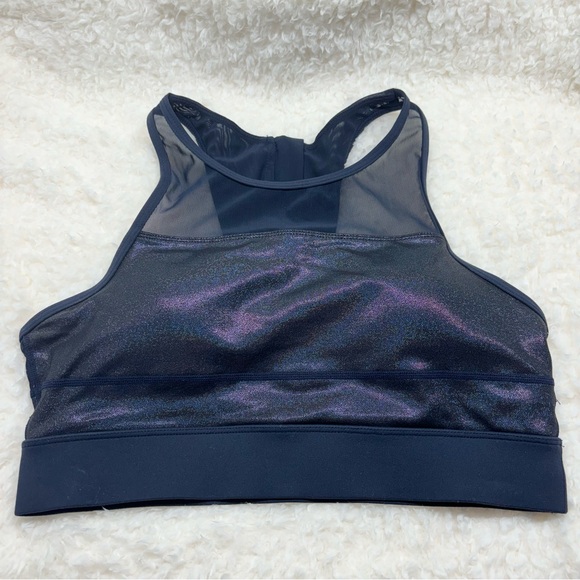 ZYIA | Intimates & Sleepwear | Zyia All Star Mesh Sports Bra Navy Blue ...